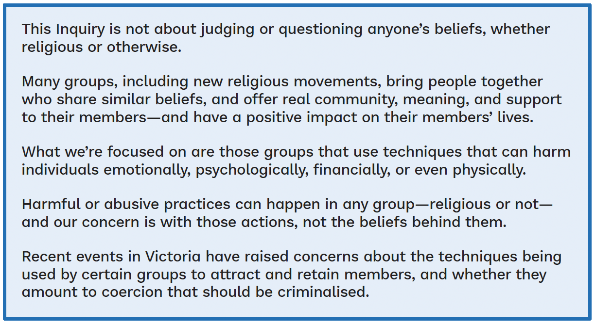 AUSTRALIA: Victorian Parliament inquiry into recruitment methods and ...